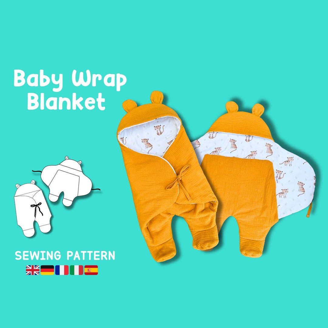 Baby Wrap Blanket Sewing Pattern PDF Swaddle Blanket Sewing ...