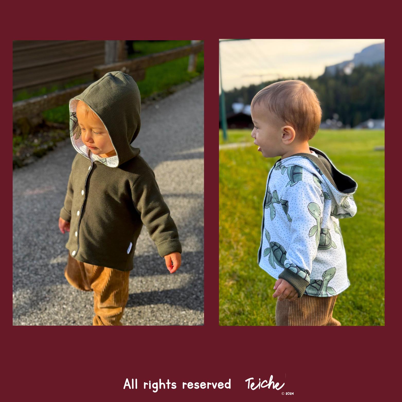 Hoodie Sewing Pattern for Kids Hoodie Pattern Reversible Hoodie PDF ...