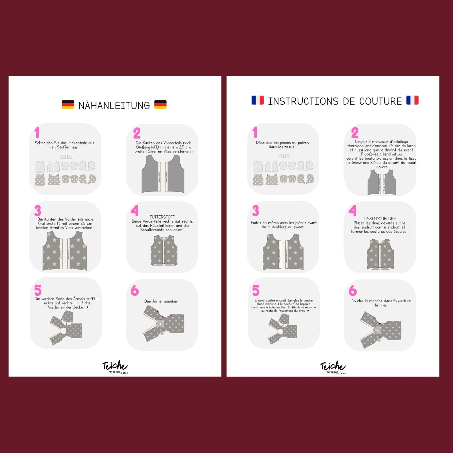 Hoodie Sewing Pattern for Kids Hoodie Pattern Reversible Hoodie PDF ...