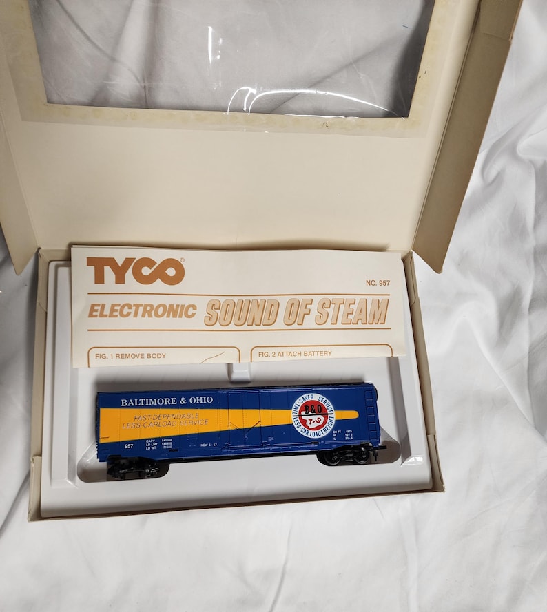 Tyco Electronic Sound of Steam Box Car - Etsy
