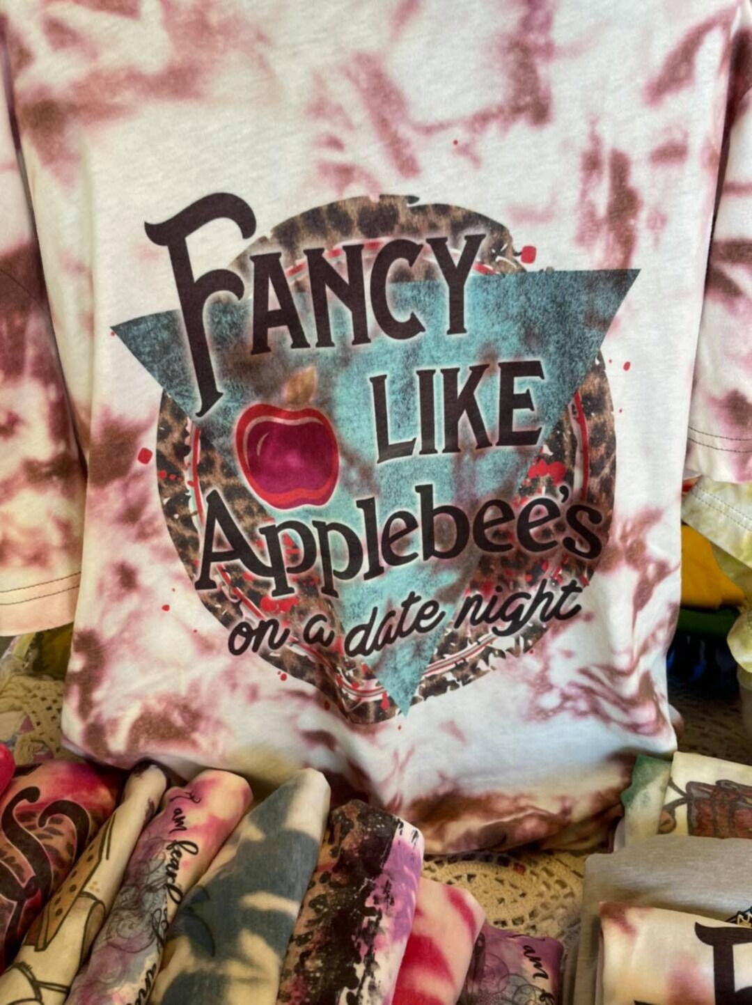 Fancy Like Applebees Bleached Out Shirt - Etsy