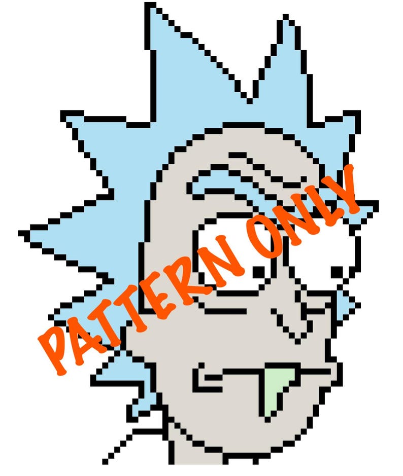 Rick and Morty (rick) Crochet Pattern - Etsy