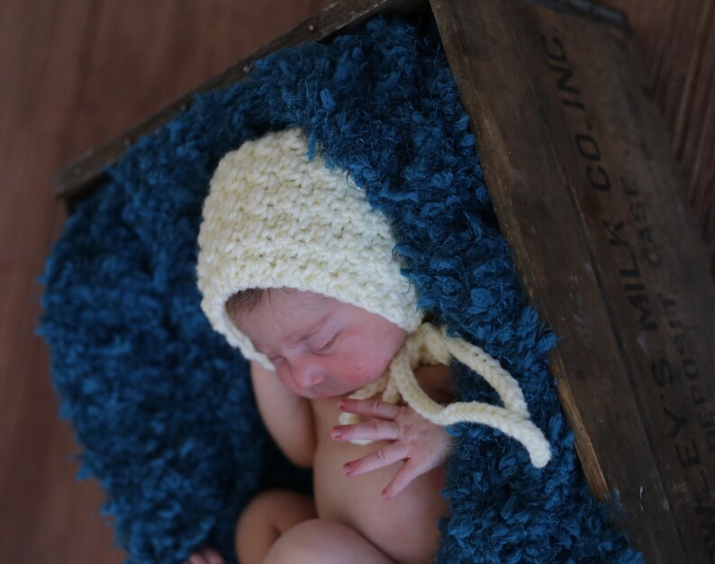 Baby Easy Crochet PATTERN Crib Blanket BONNET in 4 Sizes SET - Etsy