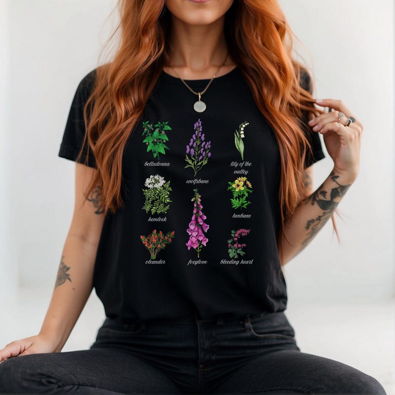 Poisonous Flower T Shirt - Etsy UK