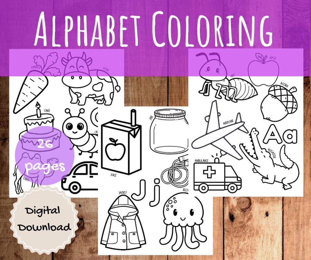 Alphabet Coloring Pages, Alphabet Activity, Preschool Coloring Pages ...