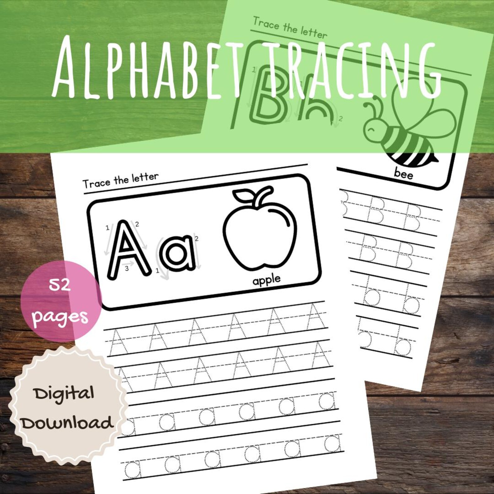 Alphabet Tracing, Alphabet Worksheet, Preschool Alphabet, Preschool ...