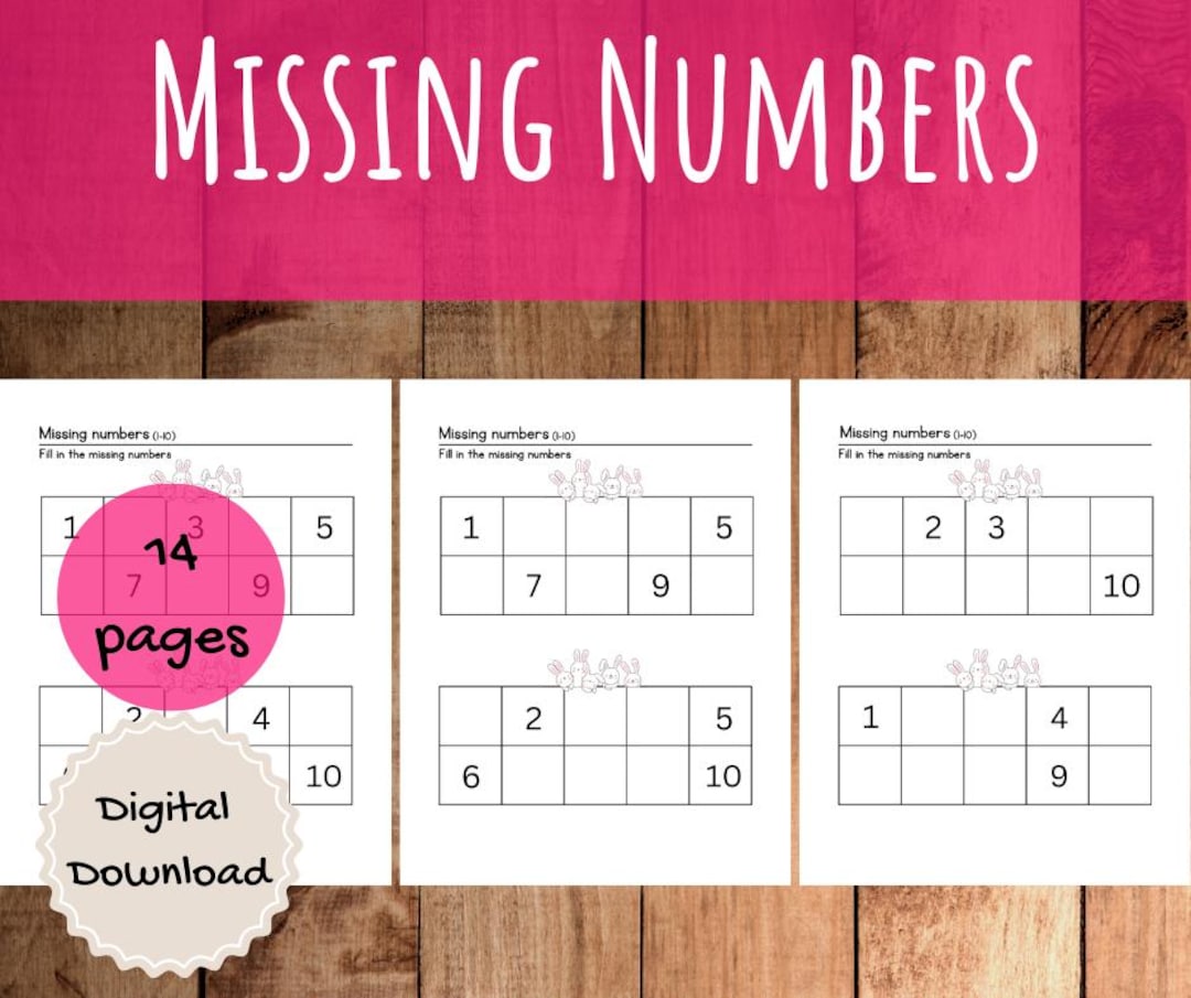 Missing Numbers(1-30), Numbers Worksheets, Preschool Worksheets ...