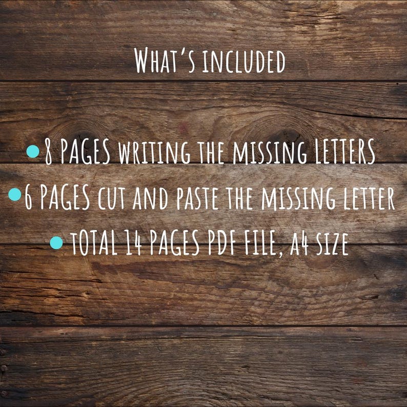 Missing Letters Worksheet, Letter Recognition, Alphabet Sequence ...