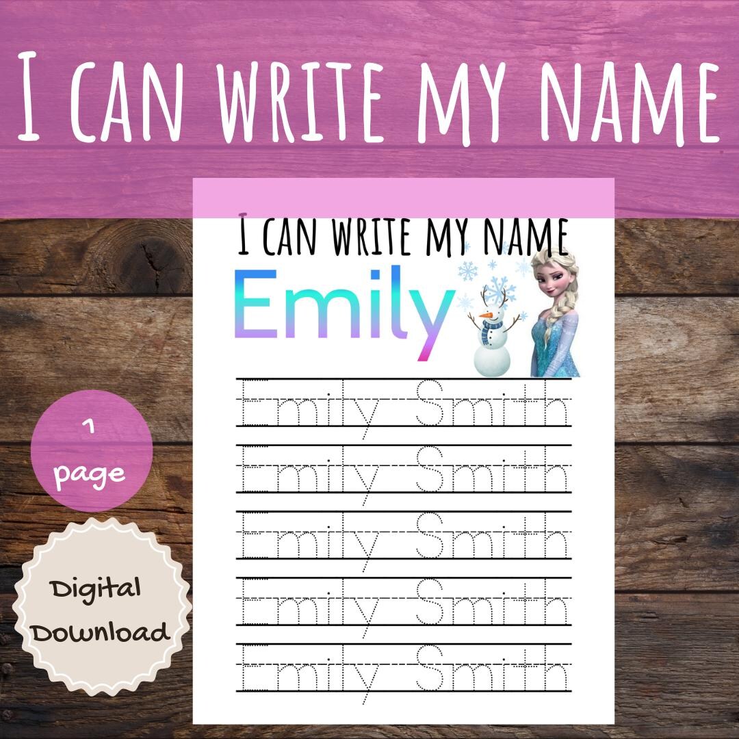 Custom Name Tracing Worksheet, Custom Name Tracing, Preschool Custom ...