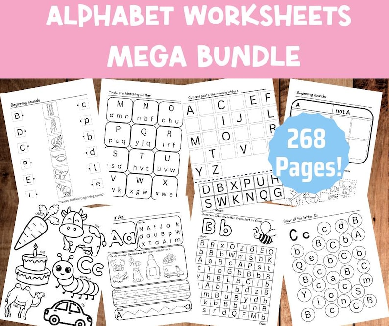 Preschool Activity Alphabet Worksheets Kindergarten Alphabet Tracing ...