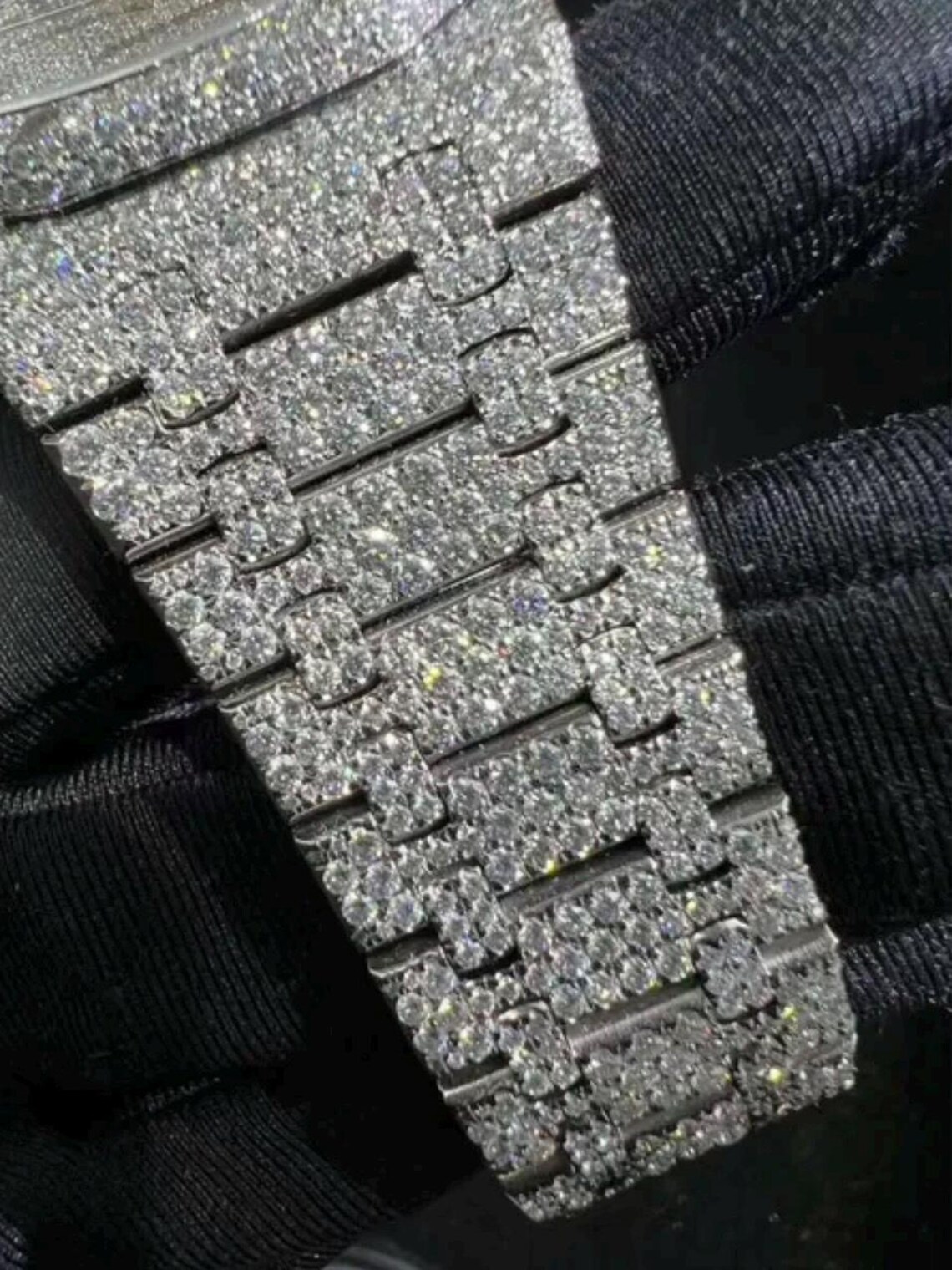 41mm Zircon Diamond Watch Iced Out Watches, Luxury Fully Automatic ...