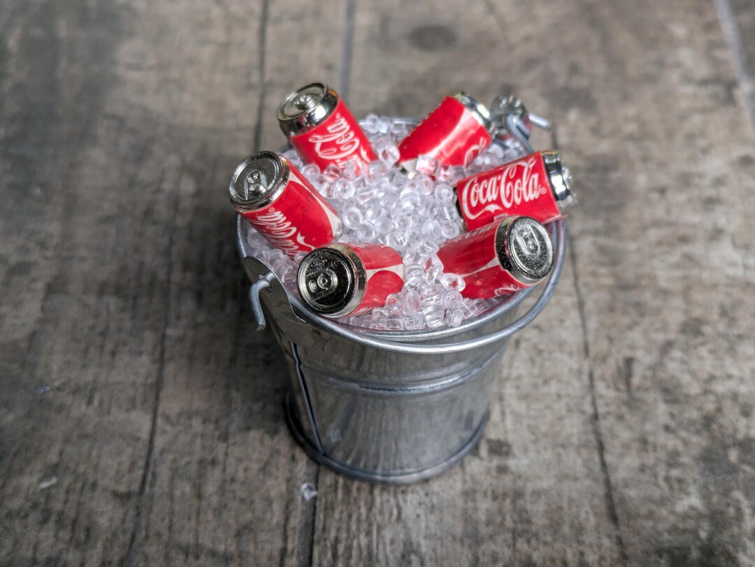Miniature Coke Can Set With an Ice Bucket - Etsy