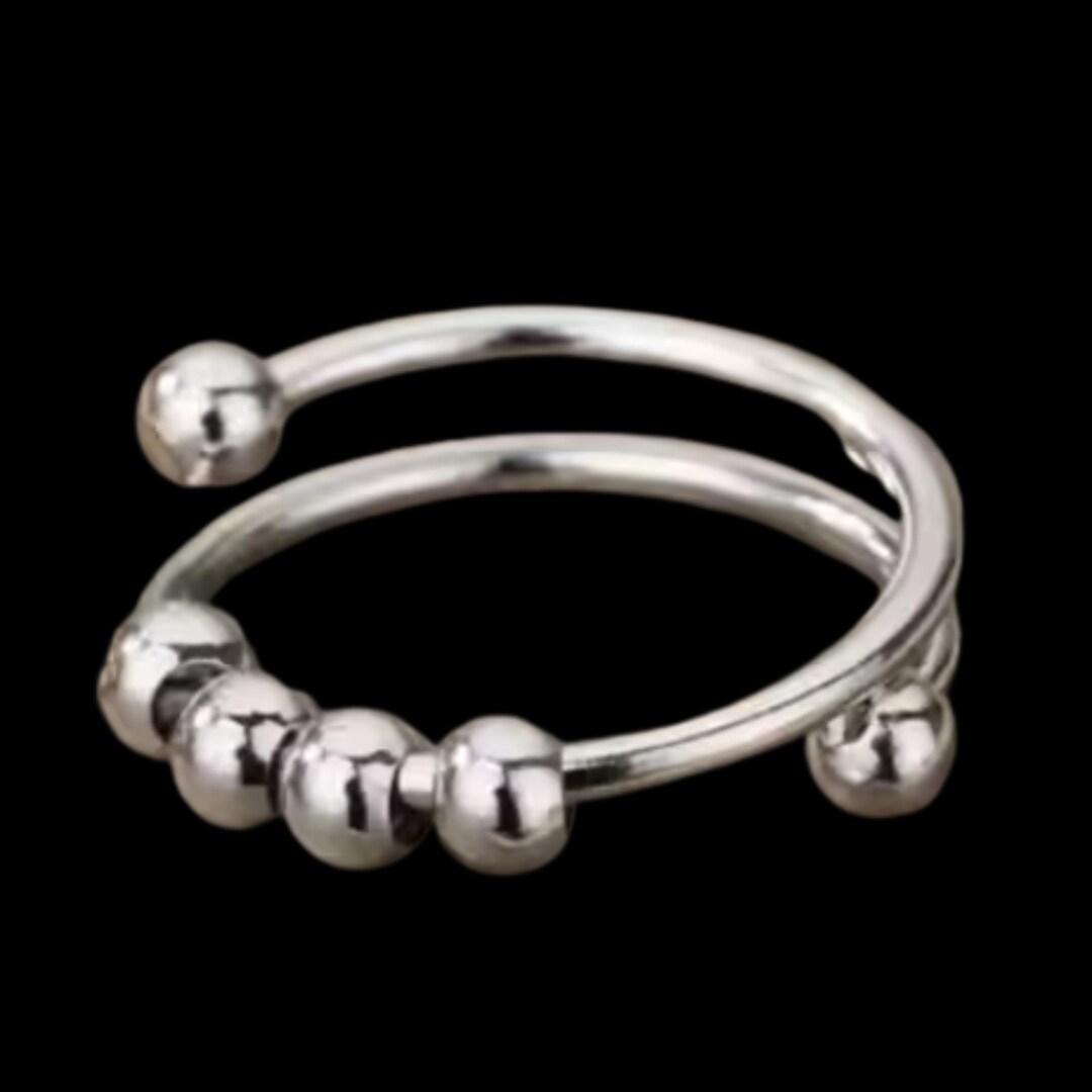 Stainless Steel Spinner Ring, Spinning Ring, Fidget Ring, Meditation ...
