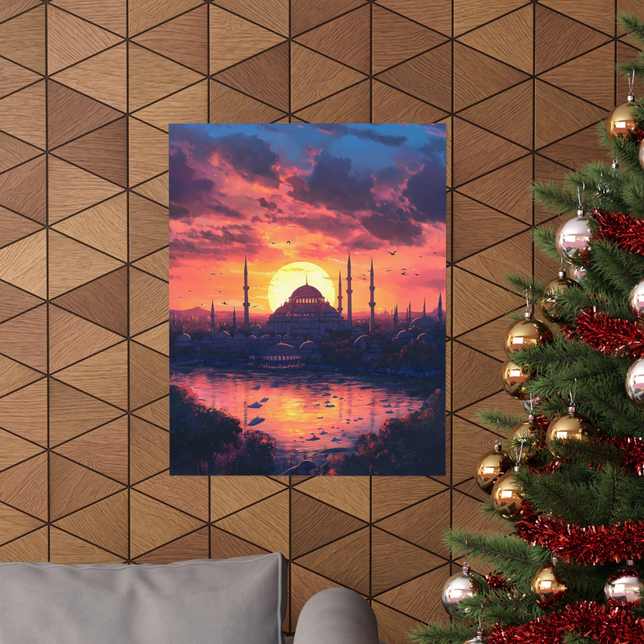 Anime Style Hagia Sophia Poster, Matte Vertical Wall Art Print, Home ...