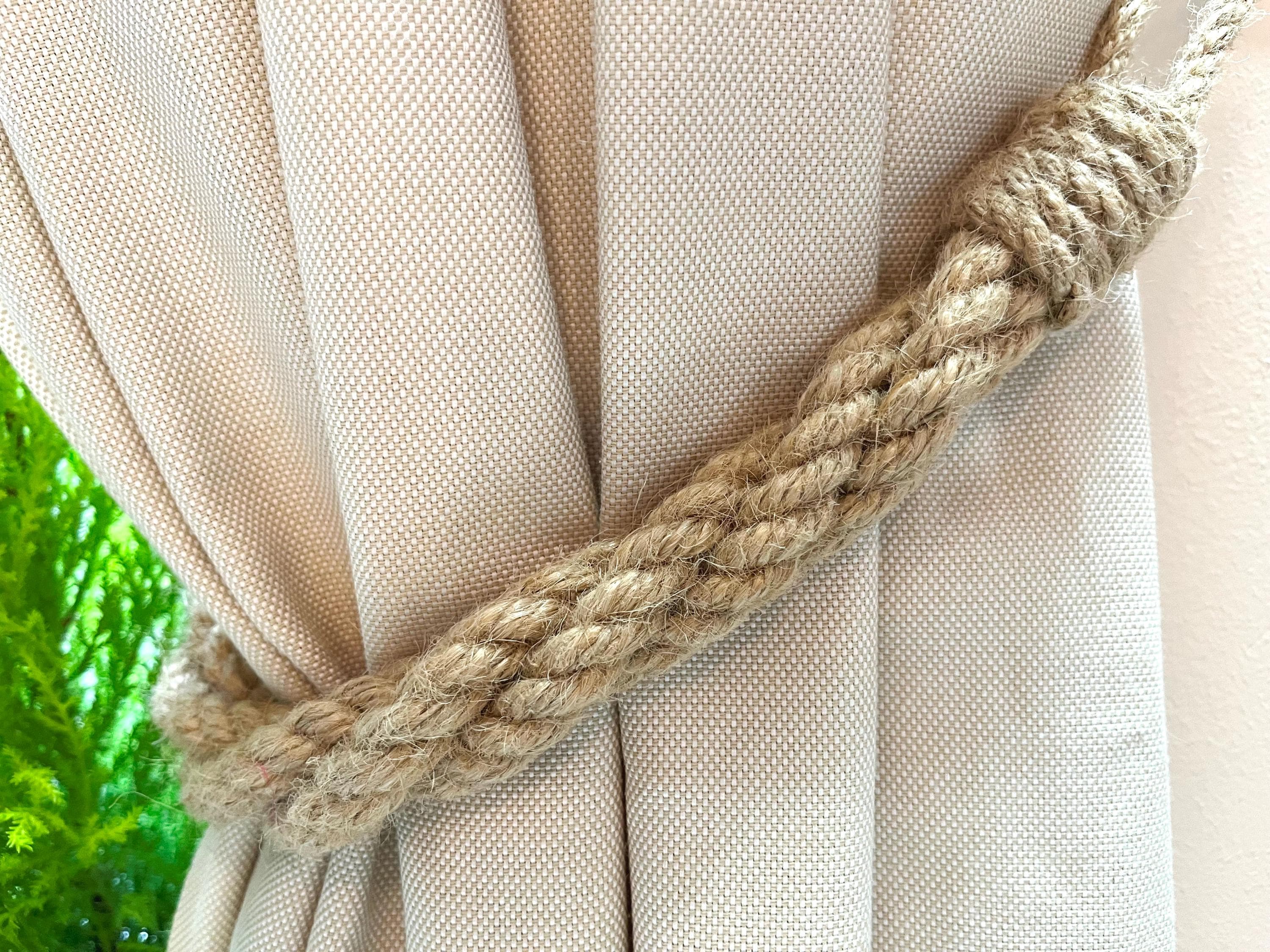 Curtain Tie Made of Jute Ropes - Stylish Twist, Handmade - Curtain ...
