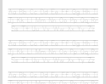 Printable Alphabet Tracing Worksheet | Handwriting Practice for Kids ...