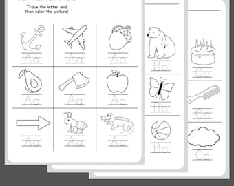 Alphabet Letter Sounds Tracing & Coloring Printable | ABC Phonics ...