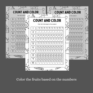 Count and Color Worksheet | Printable Numbers Activity | Fun Math ...