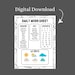 Daily Learning Worksheet | Kids Printable Morning Worksheet ...