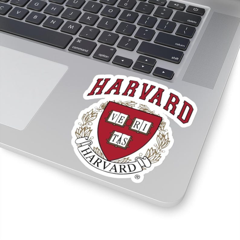 Harvard Ivy League Sticker, College Merchandise, Laptop Stickers ...