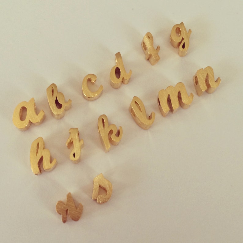 Tiny Gold Script Bangle…gold Cursive Letter Bracelet. Silver Small ...