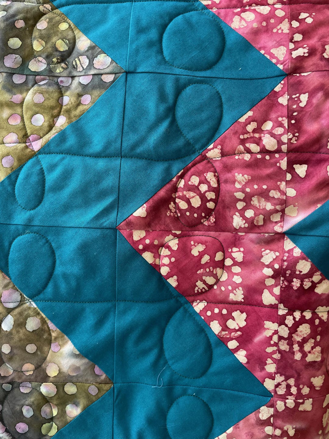 Delightful Zigzag Pattern New Quilt With Batiks - Etsy