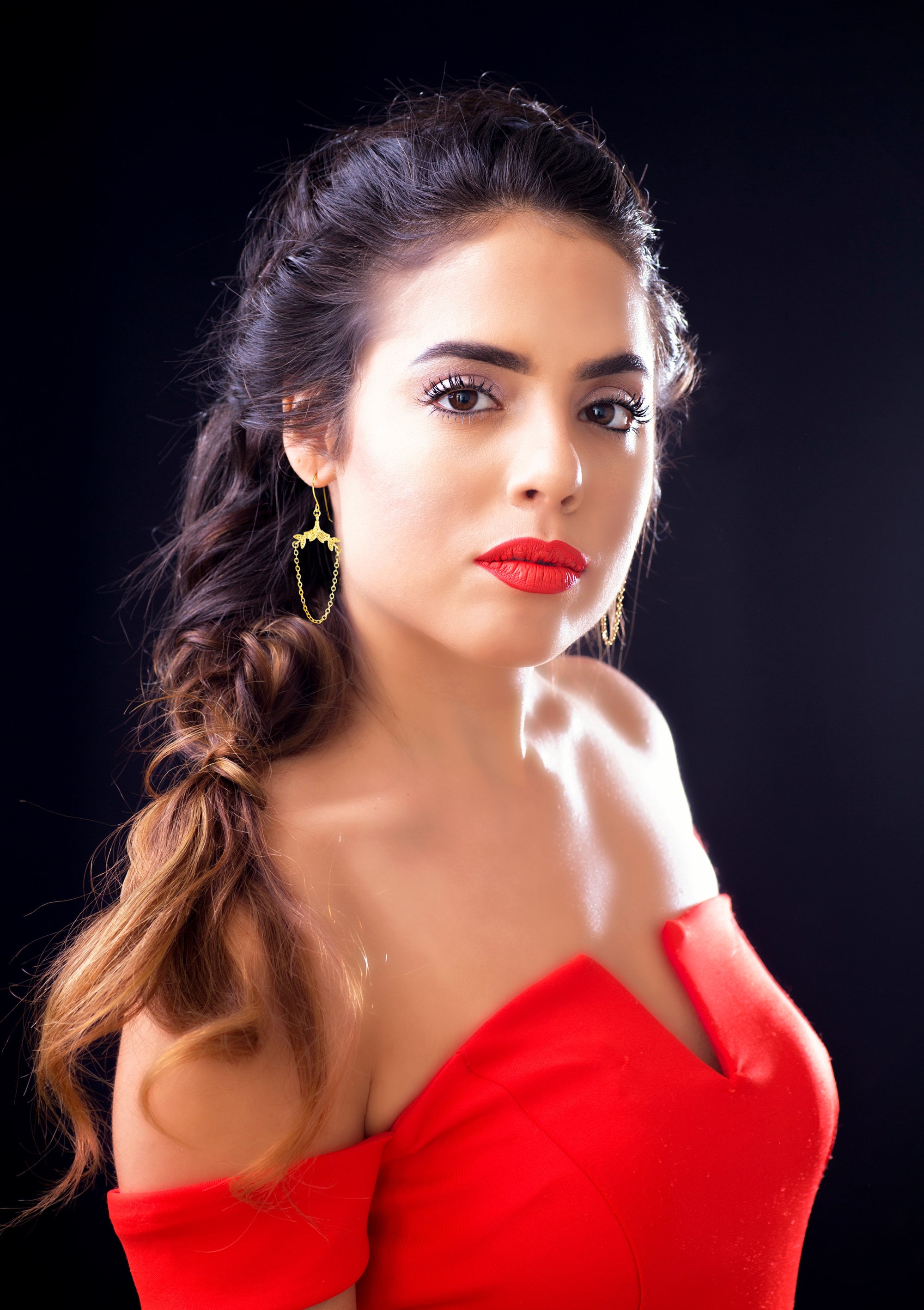 Long Gold Dangle Earring Boho Bridal Earring - Etsy