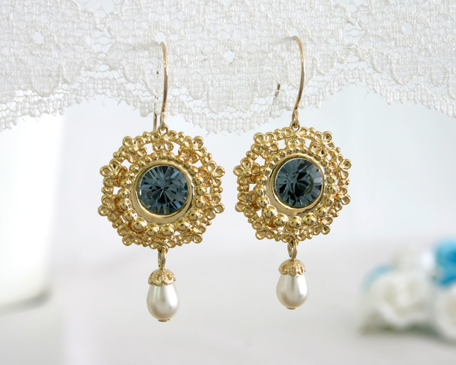 Something Blue Jewelry, Blue Wedding Jewelry, Blue Bridal Jewelry - Etsy