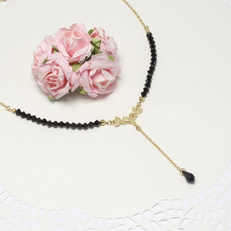 Y Drop Necklace - Etsy