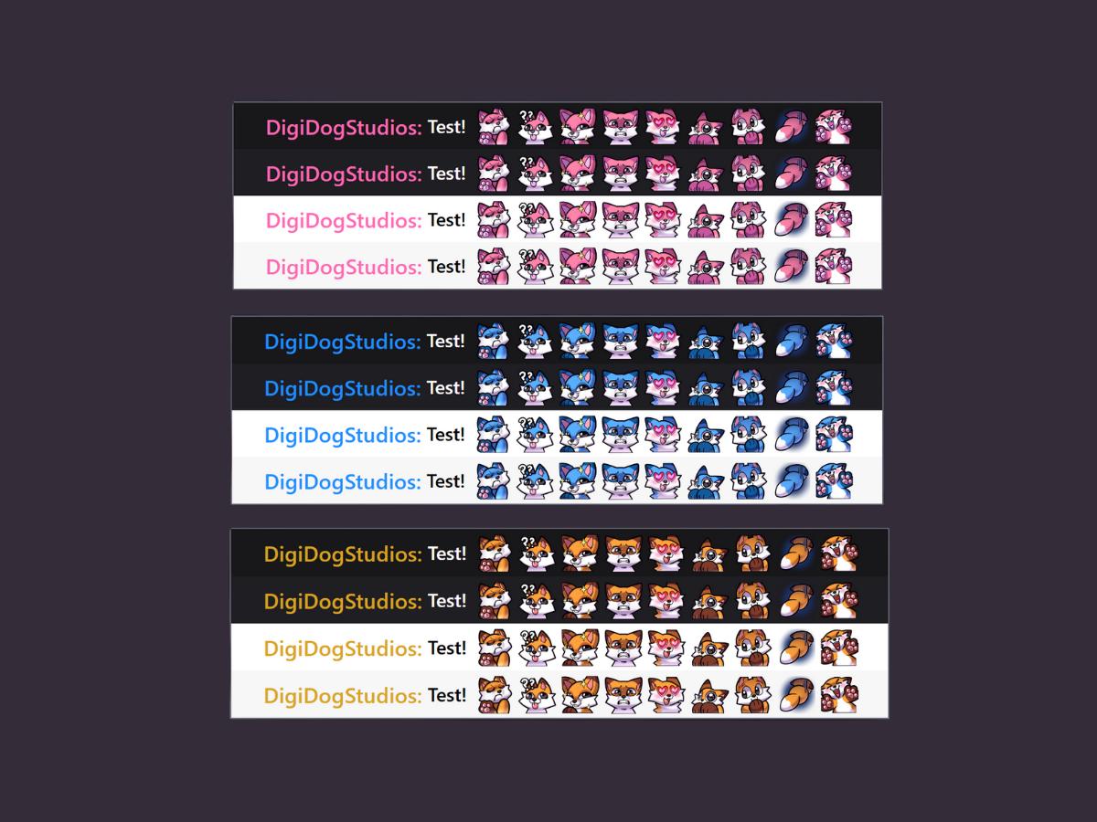 Fox Emotes Bundle | Cute Fox Twitch Emote | for Twitch, Youtube ...