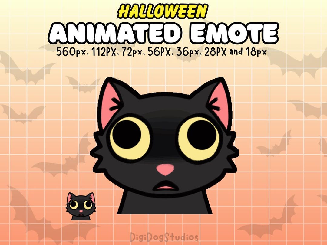 Halloween Black Huh Animated Emote | Twitch Alerts | for Twitch ...
