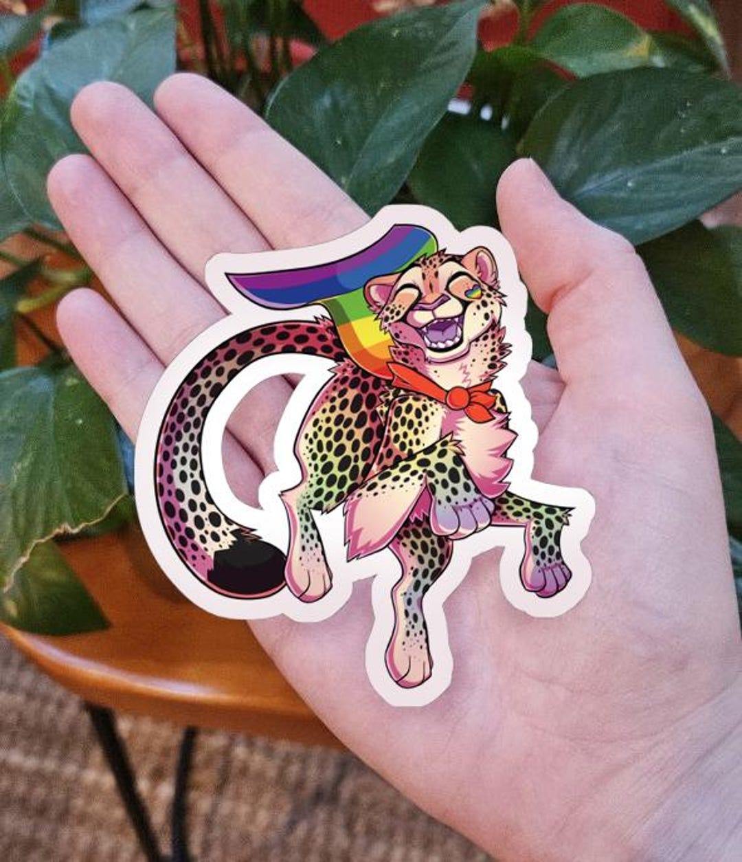 Pride Sticker. Rainbow Cheetah Pride Decal. Rainbow Flag Cape. LGBTQA ...