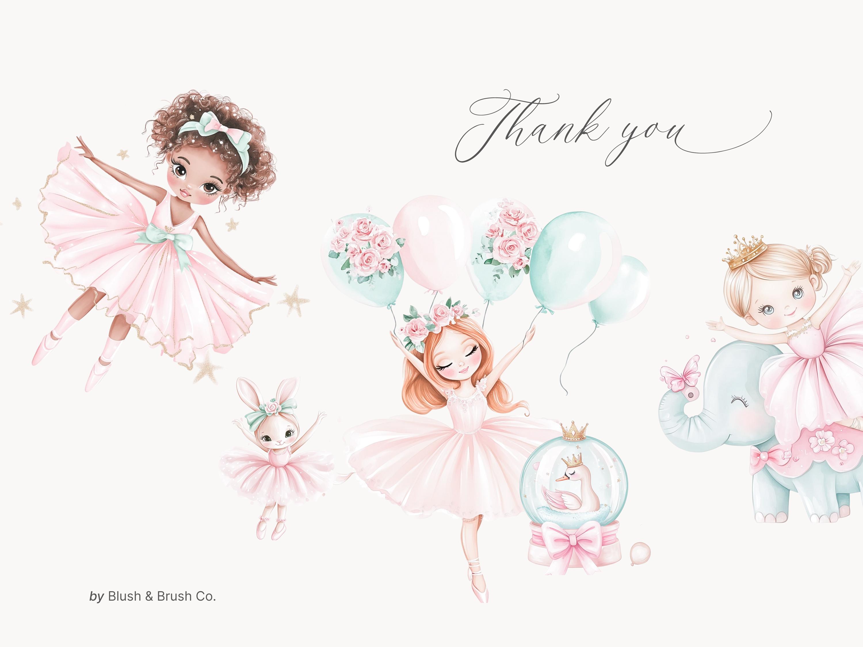 Watercolor Ballet Clipart - Ballerina Clipart - Ballet Clipart ...