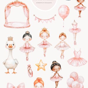 Dusty Pink Ballet Clipart Collection - Ballet Clipart - Rose Bouquets ...