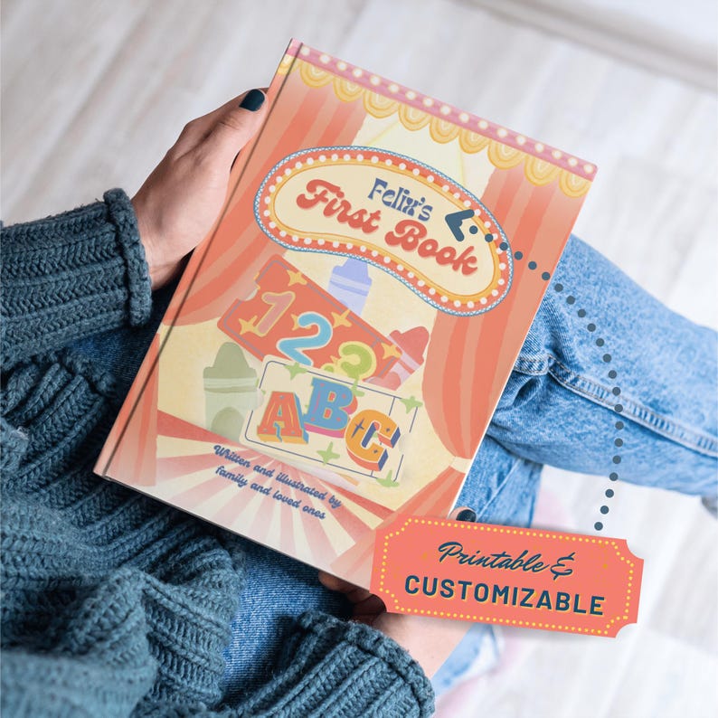 Circus Baby Shower Guest Book: Abcs Keepsake Activity (digital Download ...