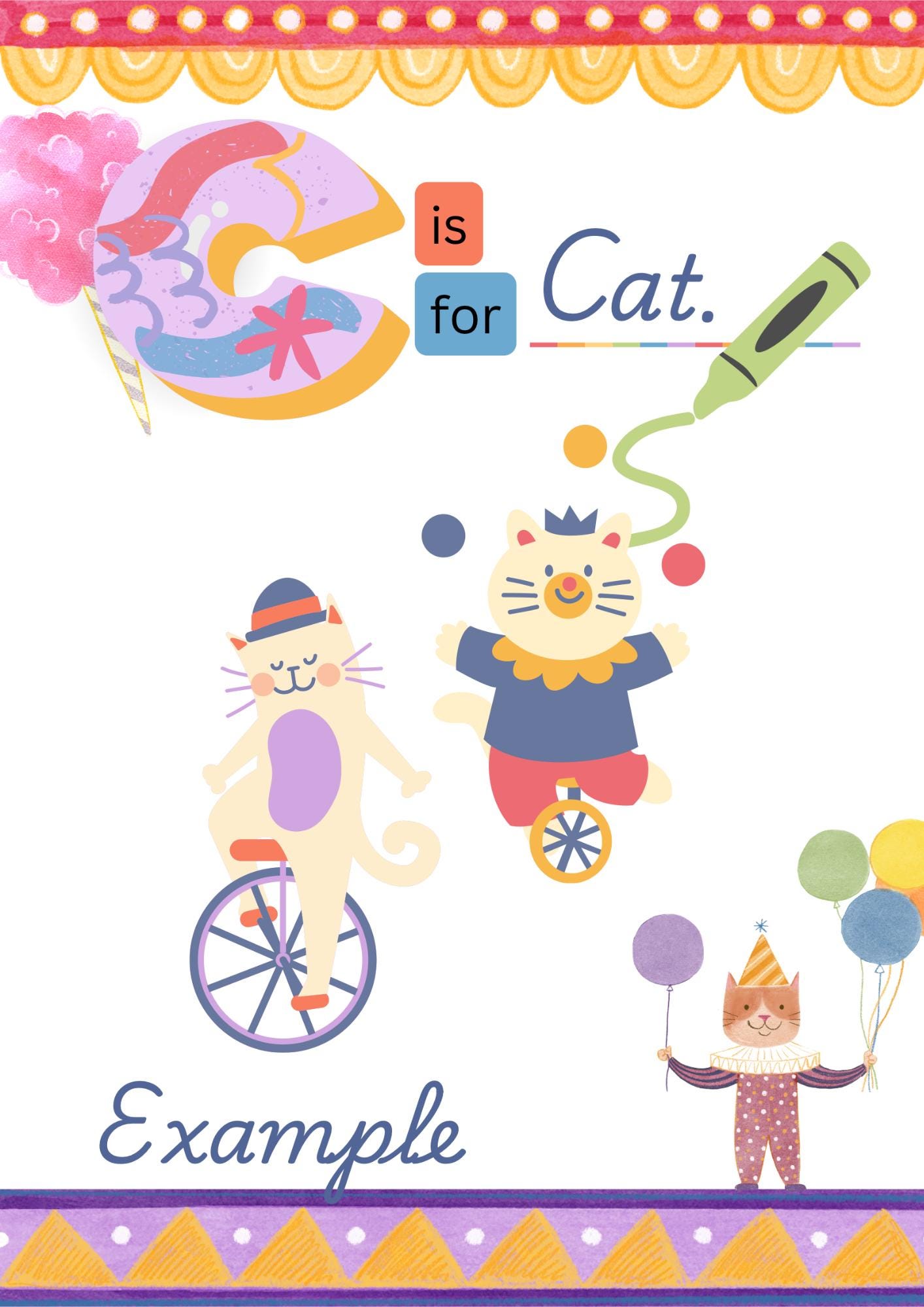 Circus Baby Shower Guest Book: Abcs Keepsake Activity (digital Download ...