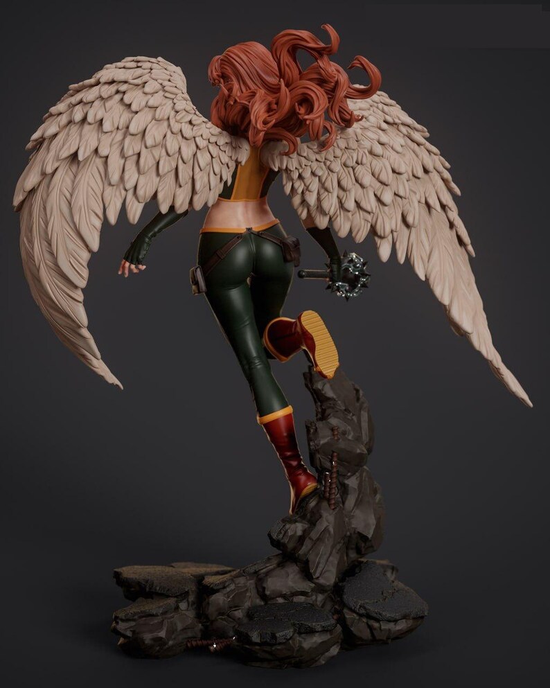Hawk Girl 3D STL File - Etsy