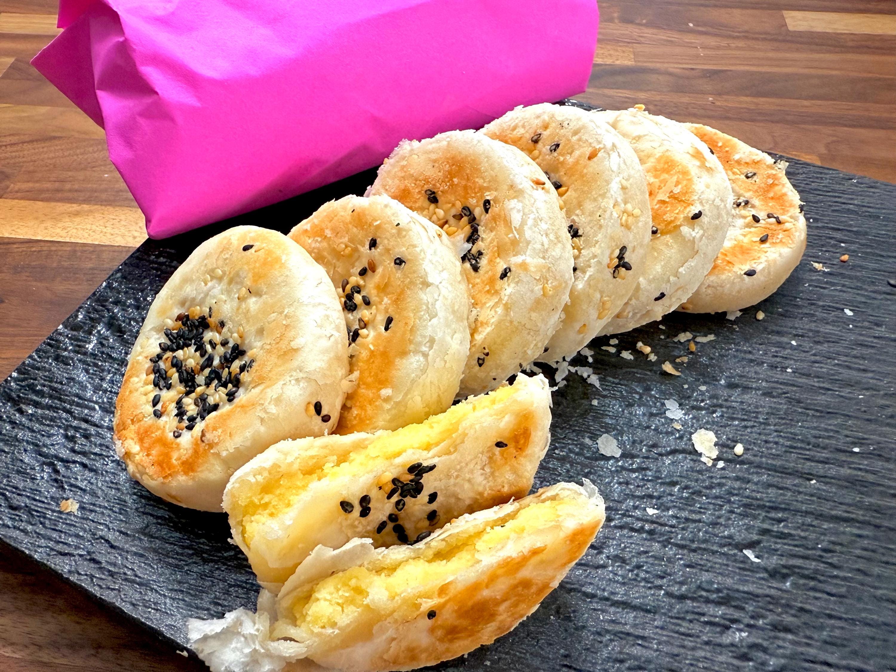 15 Pieces (45g Each) Traditional Cantonese Mung Bean Pastries Handmade ...