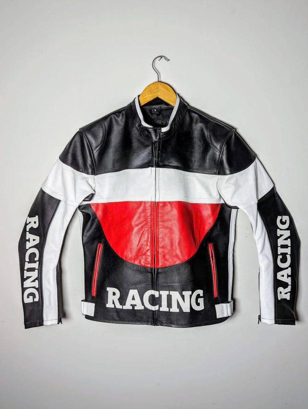 Racing Leather Jacket Men’s Vintage Moto Racing Jacket – Rare Black ...