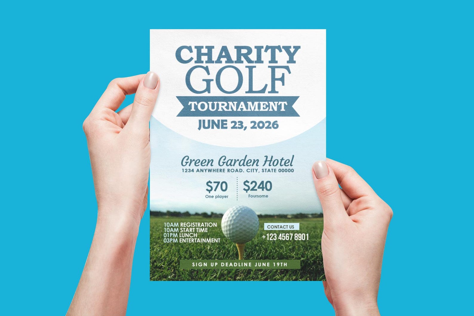 Editable Golf Tournament Flyer - Etsy