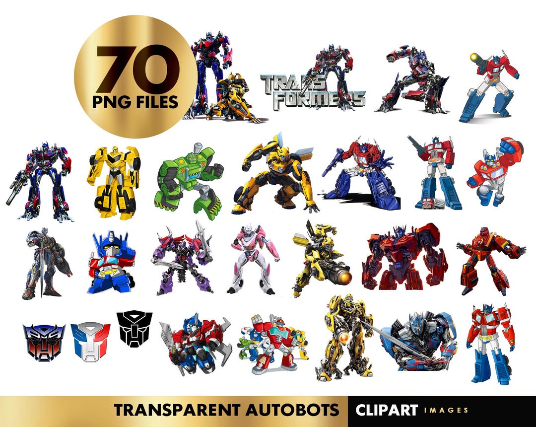 Transformers Clipart Bundle, Transformer Autobots PNG, Transparent ...