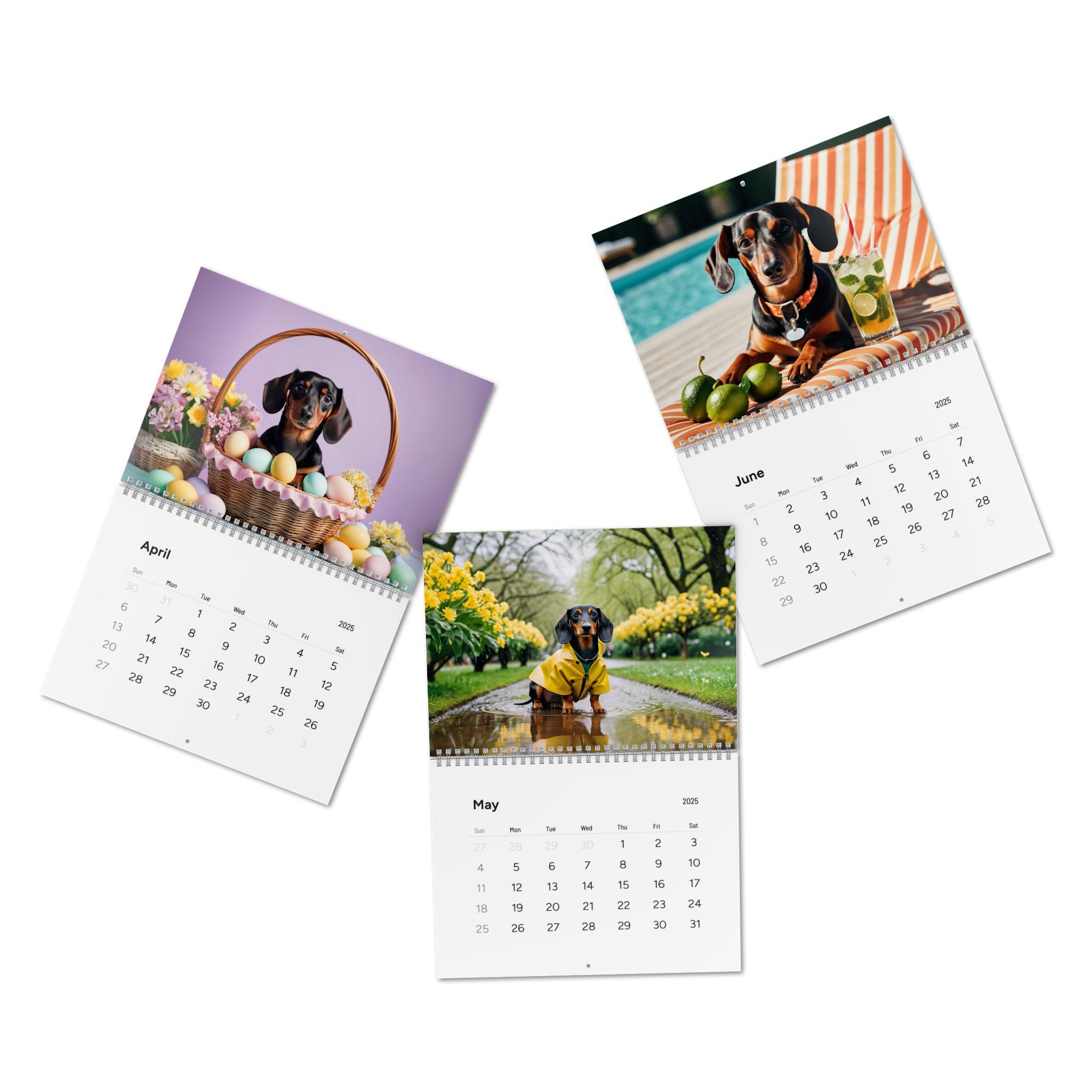 2025 Sausage Dog Calendar Adorable Dachshund Themed Gift for Dog Lovers ...