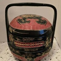 Set of 5 Interlocking Rectangular Lacquered Chinese Jewelry Boxes ...