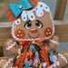 MADE TO Order***fall Gingerbread Girl Plush | Pumpkin Dress Gingerbread ...