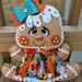 MADE TO Order***fall Gingerbread Girl Plush | Pumpkin Dress Gingerbread ...