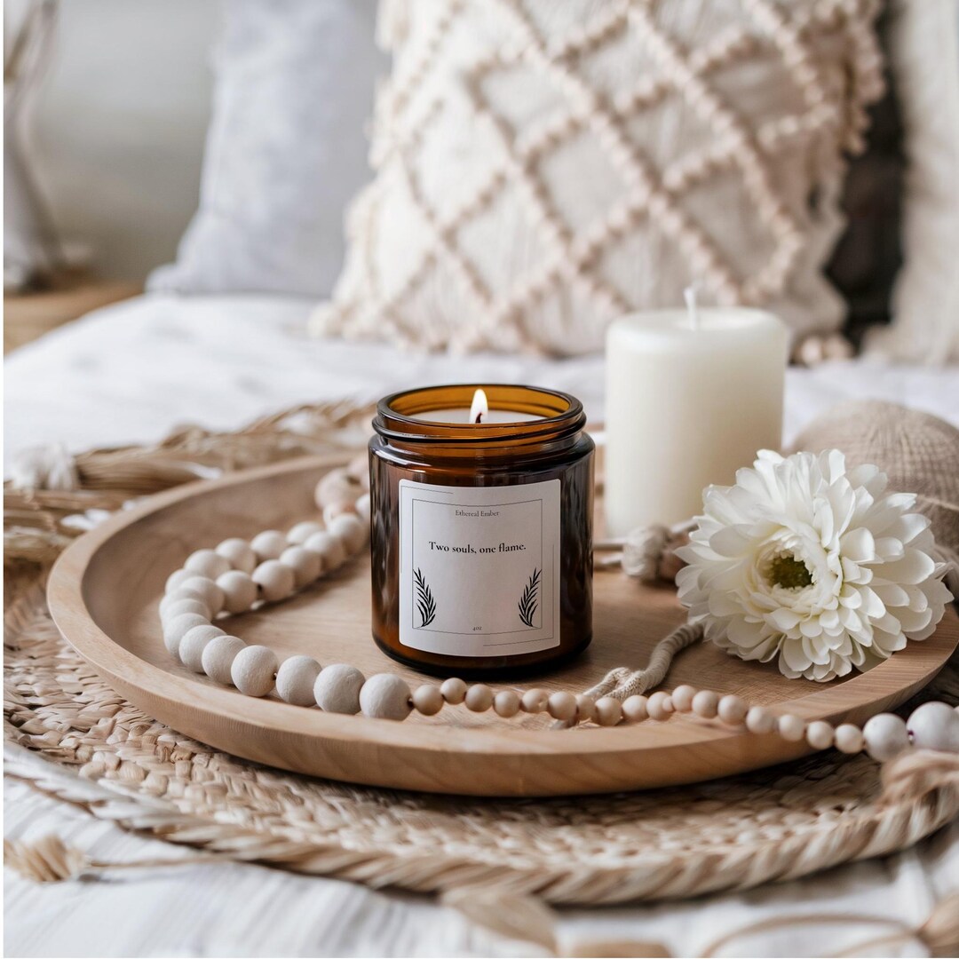 Ethereal Ember Candle Two Souls One Flame, Scented Soy Candle ...