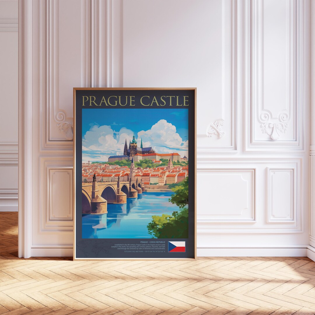 Prague Castle Art Print | Historic European Landmark | Czech Republic ...