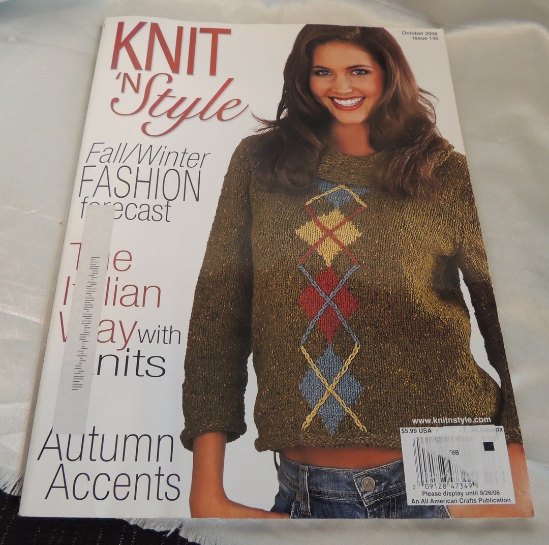 Knit 'N Style Magazine October 2006 Knitting Patterns - Etsy