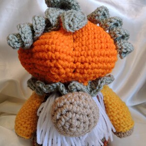 Crochet Pumpkinhead Autumn Gnome Halloween Thanksgiving Fall Colors ...