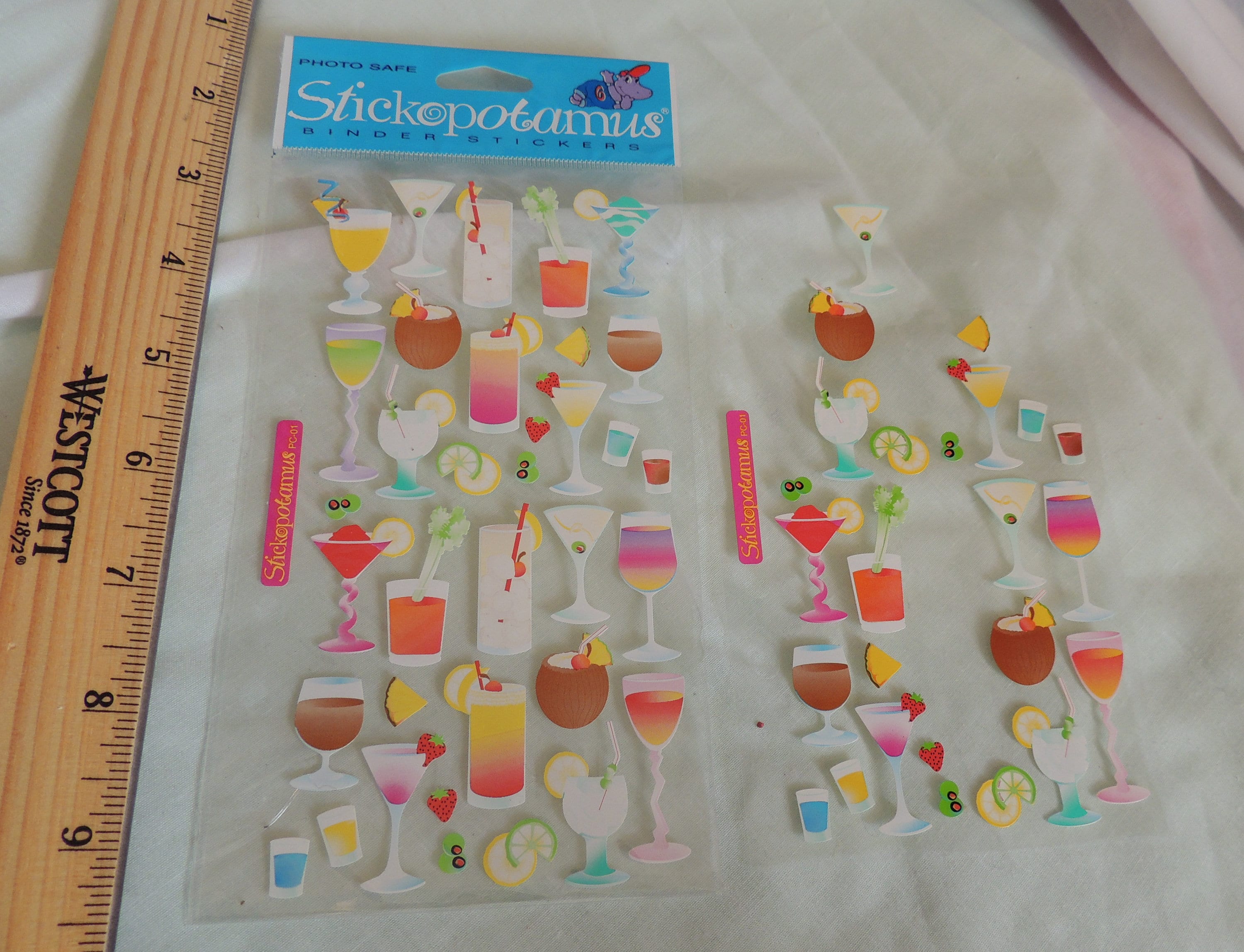 Rubber Stamps Stickers Cheers Wine Time Alcoholic Beverage Cocktails ...